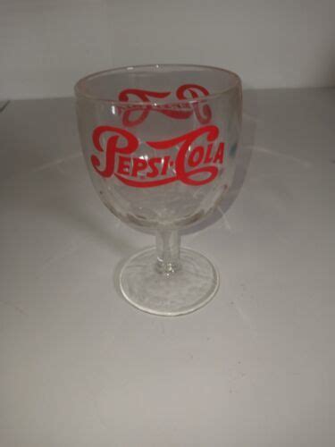 Vintage Pepsi Cola Pepsi Glass Float Ice Cream Soda Goblet 4620500025