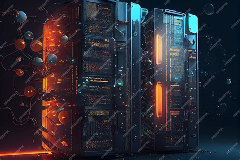 Premium Photo Digital Data Flow Generative Ai