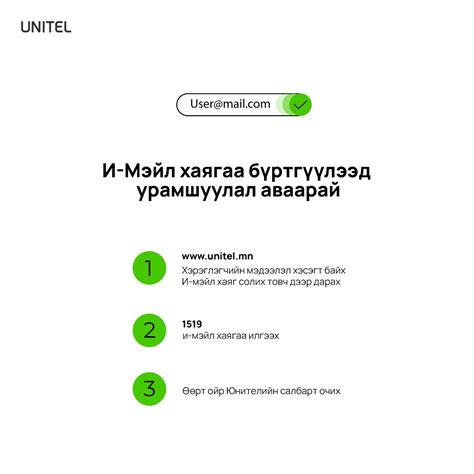 Unitel 🟢 И Мэйл хаягаа бүртгүүлж байгаагүй Юнителийн