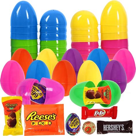 Hershey Assorted Flavored Easter Candy Filled Plastic Eggs