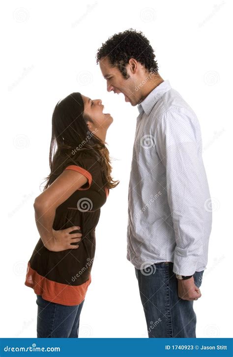 Angry Yelling Couple Stock Image Image Of Dispute Yelling 1740923
