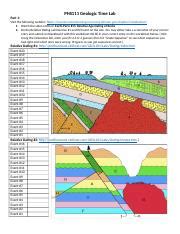 Geologic Time Lab Docx PHS Geologic Time Lab Part Visit The Following Website
