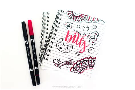How To Create Hand Lettered Notebook Art Printable Crush