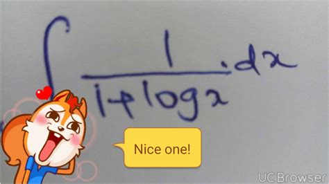 Its A Question Based On Integral Calculus Integrate 1 1 Logx Askiitians