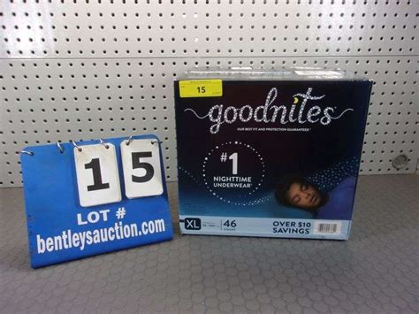 Goodnites Nighttime Underwear Xl 46 C0unt Bentley And Associates Llc