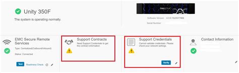 Dell EMC Unity Cannot Validate Credentials Please Check Your Network Settings And Need