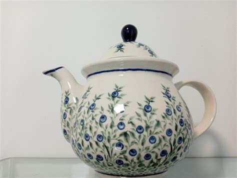 Bolesławiec D 1208 czajnik 1500ml Porcelana i ceramika Bolesławiec