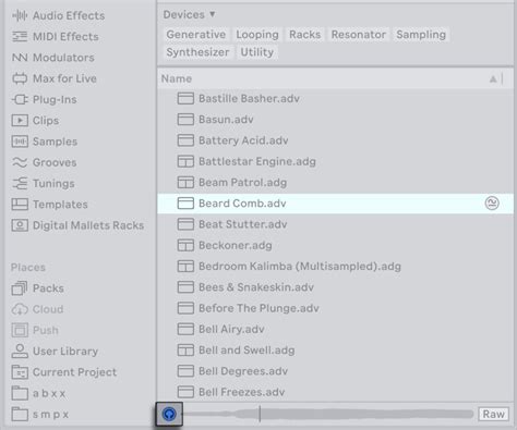 Working With The Browser — Ableton Reference Manual Version 12 Ableton