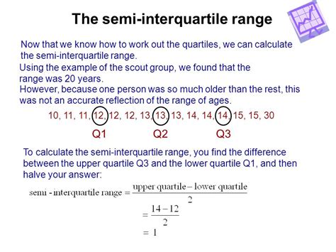 semi interquartile range