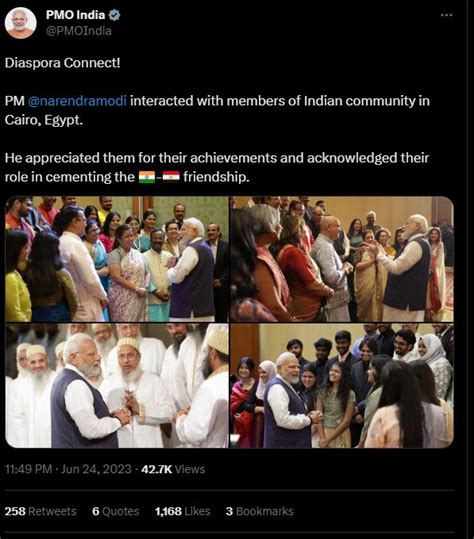 Modis Visit To Egypt First By An Indian Pm In 26 Years