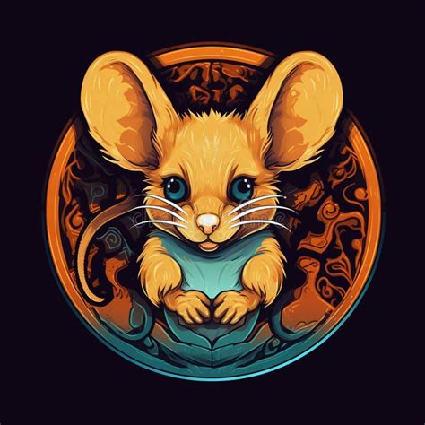 Mice Logo 2d Digital Illustration Stock Illustration Illustration Of