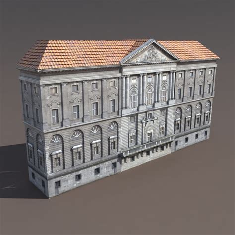 3d House Building Free 3d Models Obj Obj Download Free3d