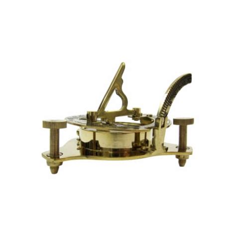 Brass Sun Dial Compass W Box 1 Kroger