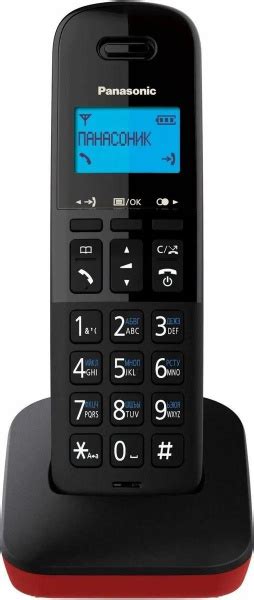 Р/Телефон Dect Panasonic KX-TGB610RUR красный АОН - купить с доставкой ...