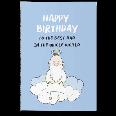 Funny Dad Birthday Card To The Best Dad Joygreets Personalised