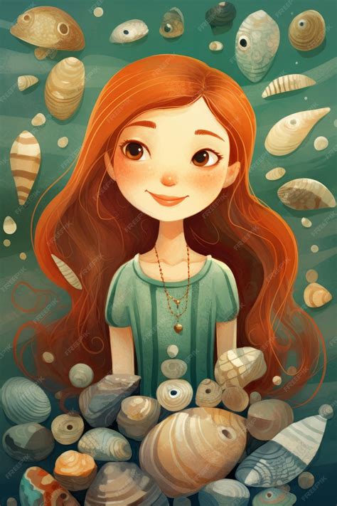 Premium Ai Image A Cartoon Cute Girl Character
