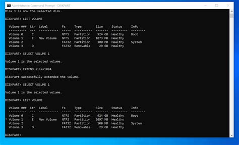 Resize Partition Windows 10 Disk Management DISKPART PowerShell