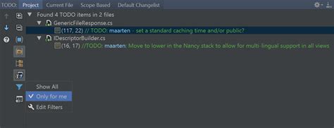 Working With Todo Items In Rider The Net Tools Blog