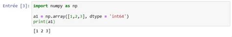 Tutoriel Python Numpy les types de données Tutoriel Python