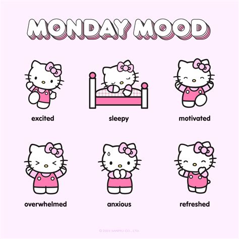 Hello Kitty On Instagram Feeling Excited 💓 Whats Your Monday Mood
