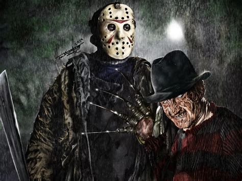 Freddy Krueger Vs Jason Drawing