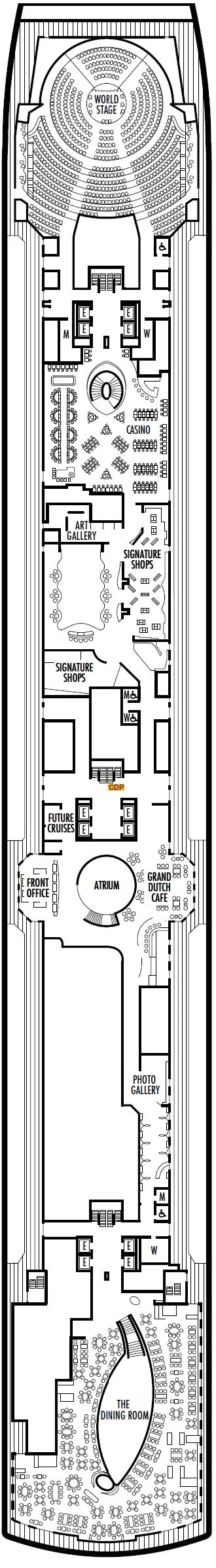 Koningsdam Promenade Deck 3 Plan