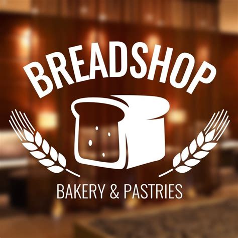 Jual Sticker Custom Roti Bakery Sticker Kaca Sticker Dinding Toko Roti
