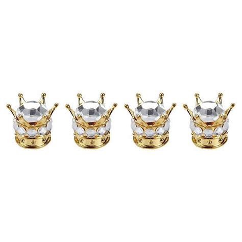 Roue Universelle Argent 4 Bouchons De Valve De Pneu De Roue De