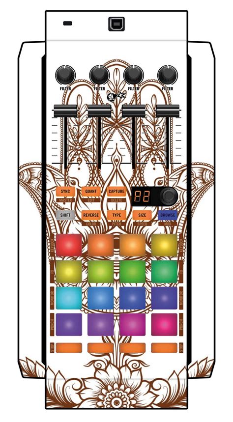 Dj Skins® Native Instruments F1 Skin Henna Classic