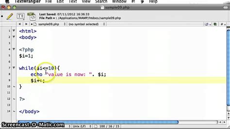 Php While Loop Tutorial 092 Youtube