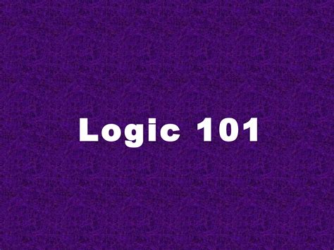 critical thinking and logic powerpoint ppt