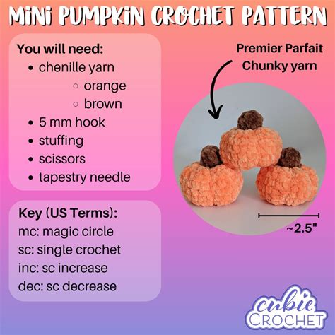 Free Mini Pumpkin Pattern
