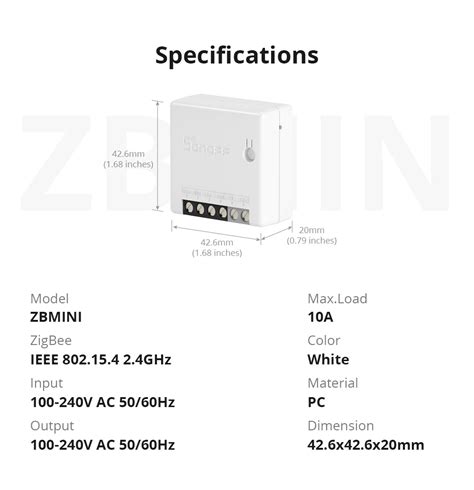 SONOFF ZBMINI Zigbee Two Way Smart Switch For Traditional To Smart