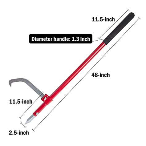 Hi Na Steel Large Log Peavey Tool With Moving Hook Gloves Cant Hook