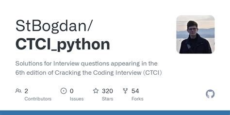 GitHub StBogdan CTCI Python Solutions For Interview Questions