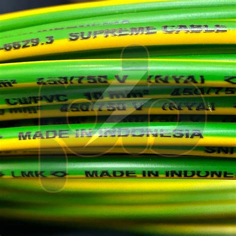 Jual Kabel Grounding 10 Mm Supreme Kabel Grounding NYA 10mm Merk