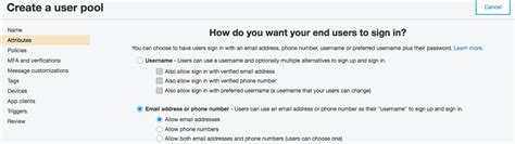 Angular User Pools Attributes Disabled With Aws Amplify Authentication Module Stack Overflow