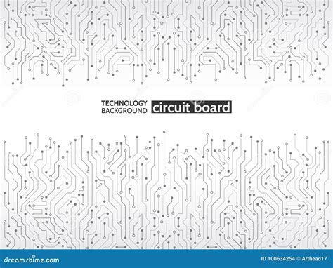 Circuit Board Vector Illustration Stock Vector Illustration Of
