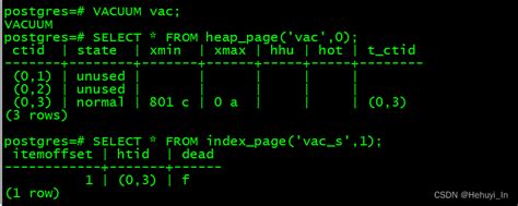 Postgresqlinternals 14 学习笔记（二）常规vacuumpostgresql Vacuum锁 Csdn博客
