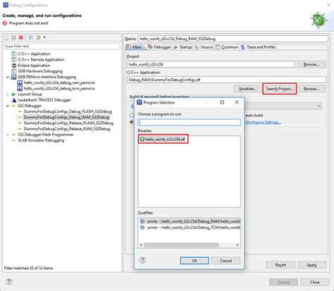 howto add a new debugger configuration to an exis nxp community
