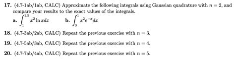 Solved 4 7 1ab 1ab CALC Approximate The Following Chegg