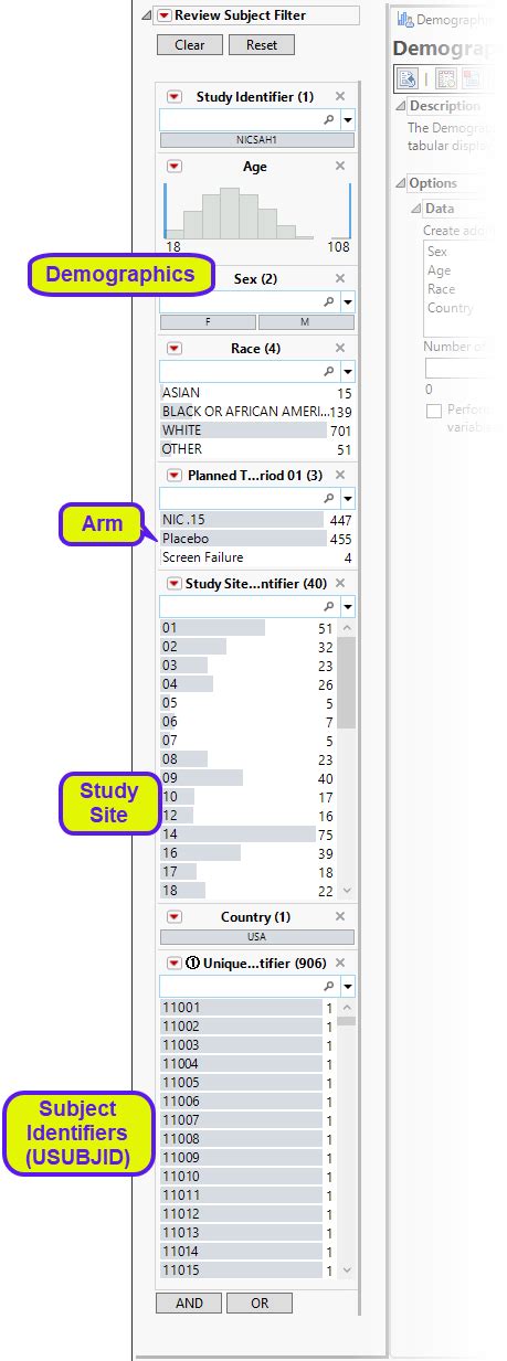 Review Subject Filter
