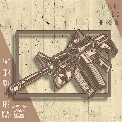 Firearm Laser Engraving Template Etsy