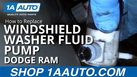 How To Replace Windshield Washer Fluid Pump 2002 08 Dodge Ram 1A Auto