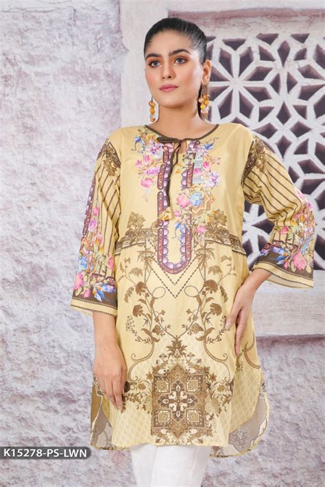 Sha Posh Embroidered Yellow Ready To Wear 3pcs Lawn Suit