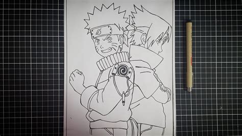 COMO DESENHAR NARUTO E MINATO PASSO A PASSO HOW TO DRAW NARUTO AND