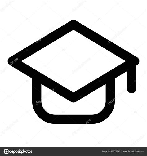 Graduation Hat Isolated White Background Stock Vector Image By ©get4net