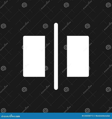 Transition Dark Mode Glyph Ui Icon Stock Vector Illustration Of Production Movie 254320713