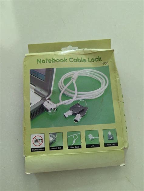 Notebook Cable Lock Computers And Tech Parts And Accessories Other Accessories On Carousell