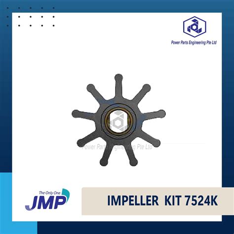 JMP 7524 7524 01K 7524K Marine Flexible Impeller Kit Power Parts